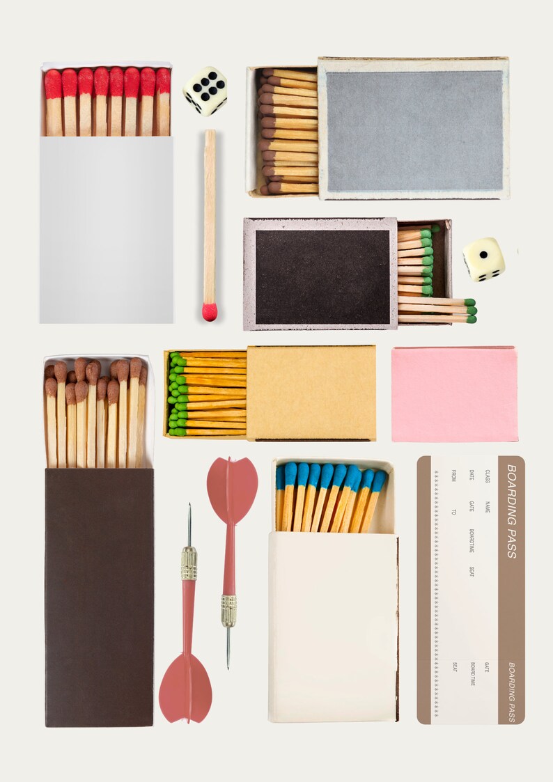 CUSTOM MATCHBOX Digital Download Print Personalised Matches Anniversary ...