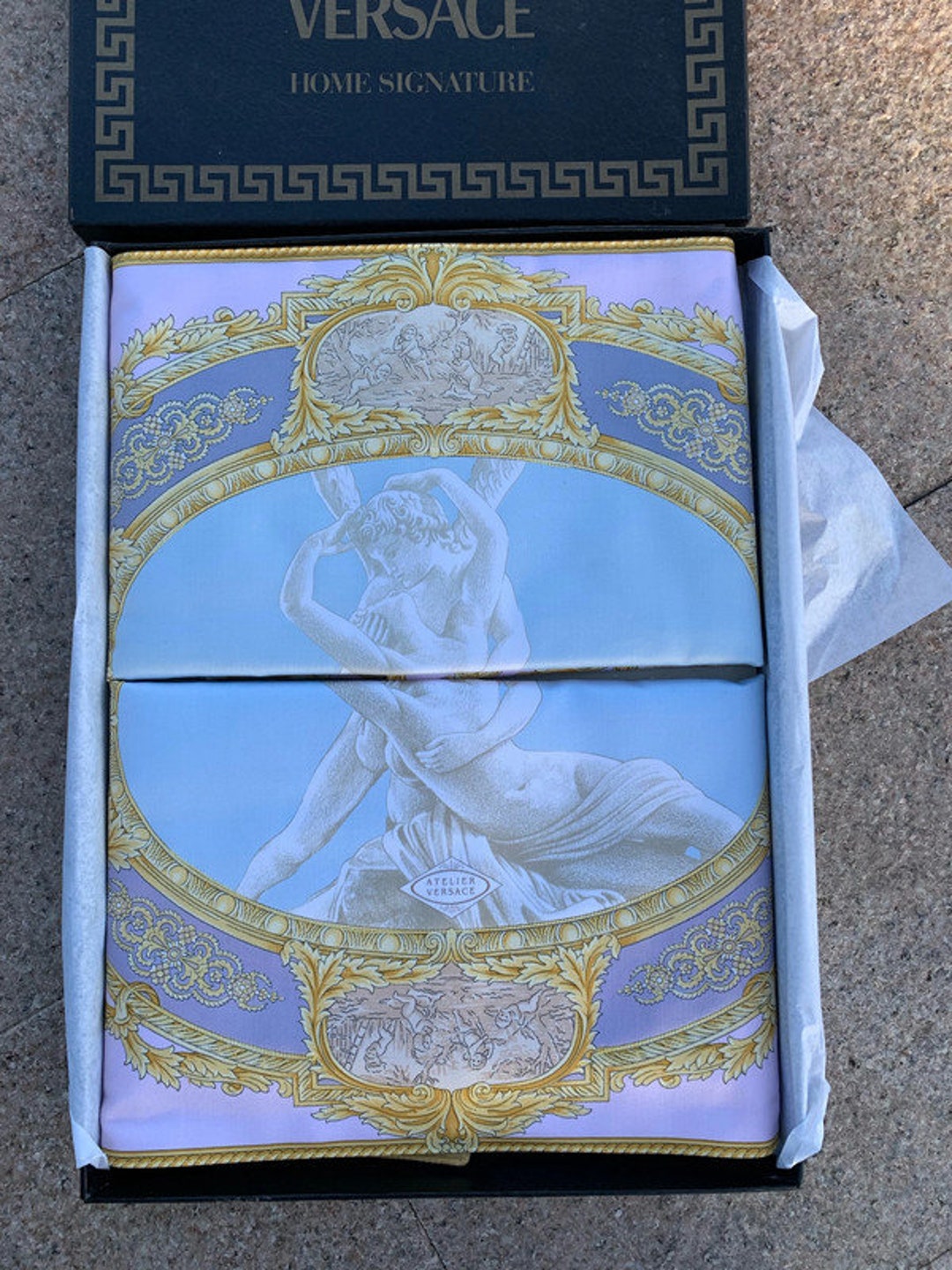 GIANNI VERSACE Table Set ATELIER Canova's Cupid & Psyche Placemats 2 ...