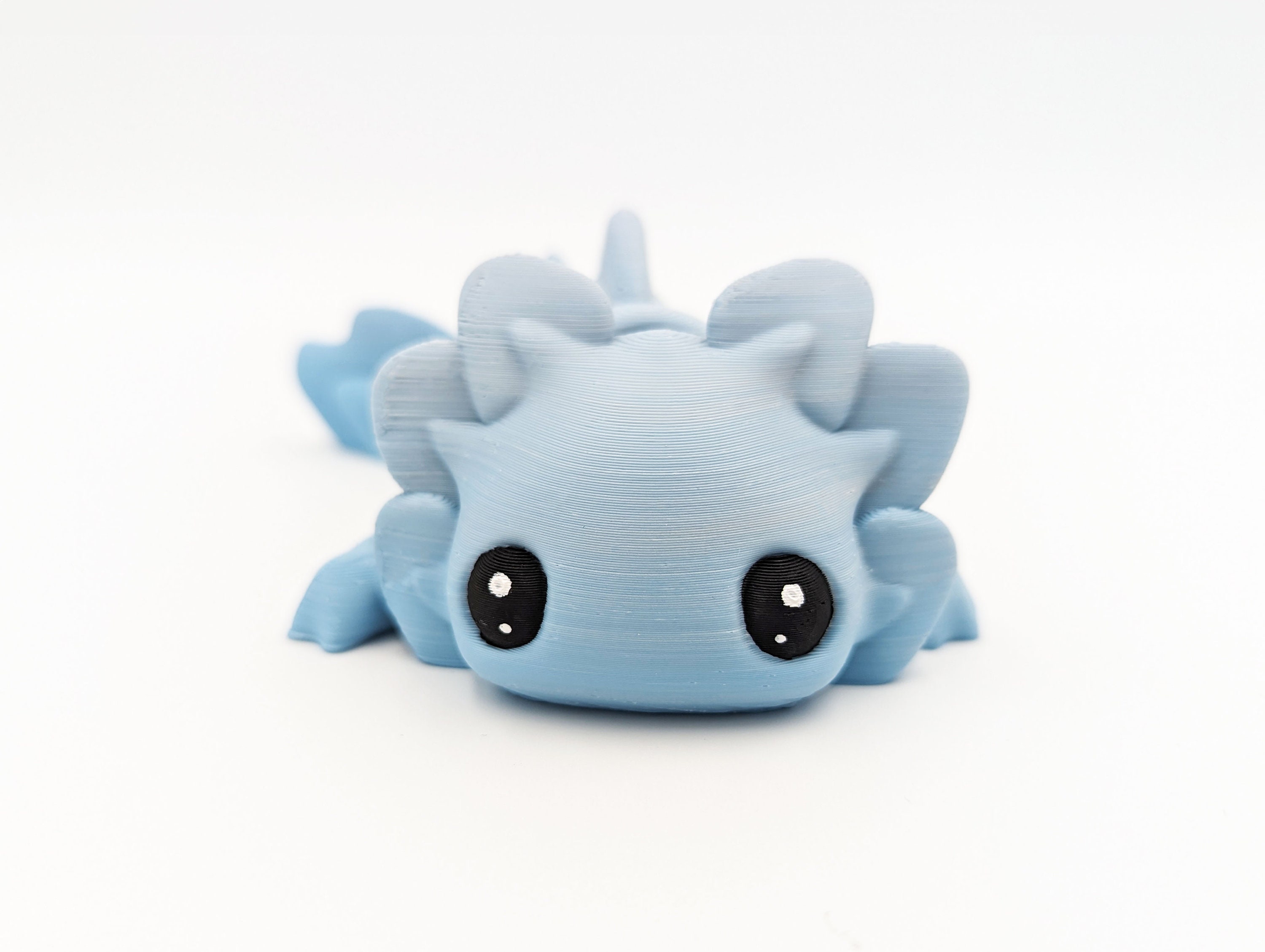 Axolotl Tadpole Flexi 3D Printed Toy Layers in Green - Etsy