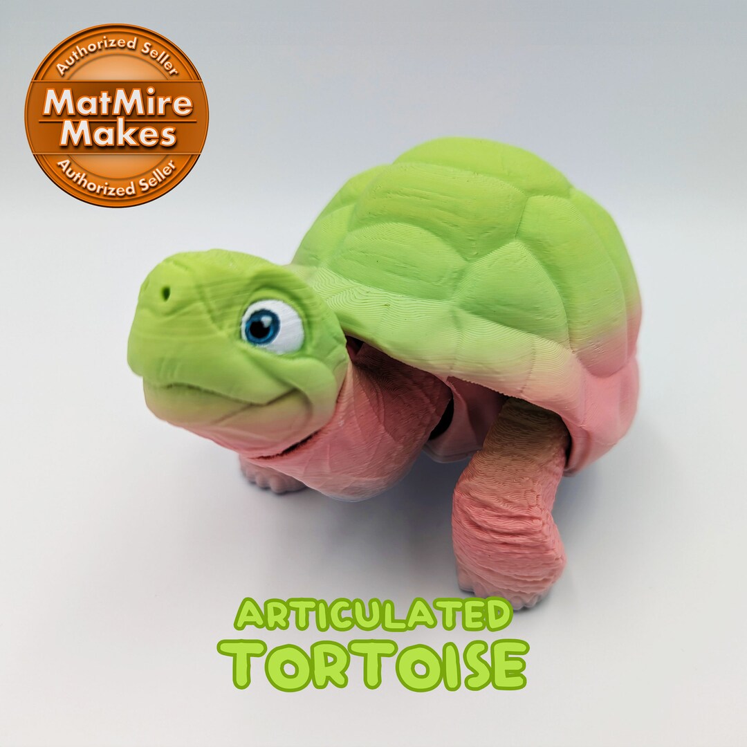 Tortoise Articulated 3D Printed Toy Matmire Makes - Etsy