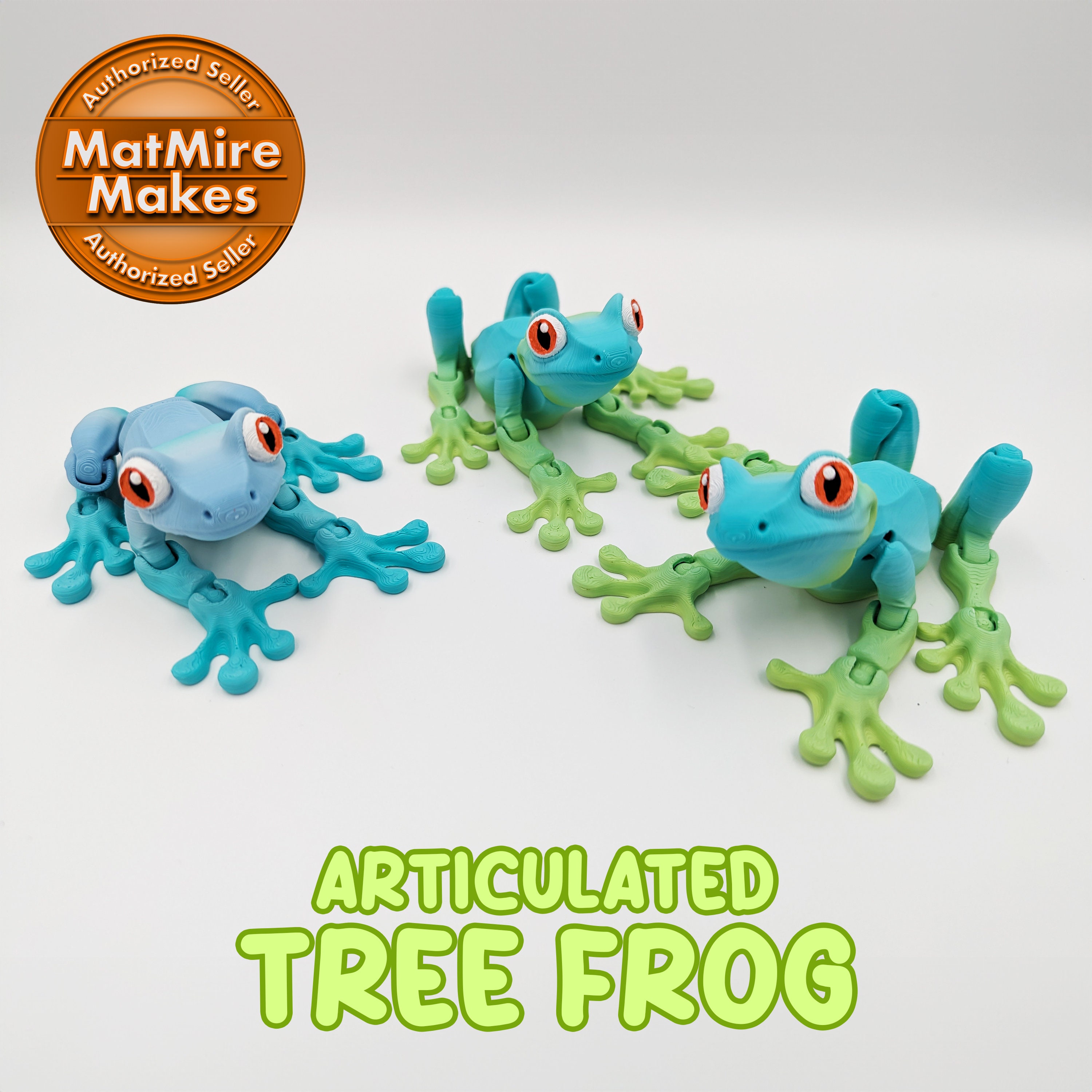 Tree Frog Magnetic Flexi 3D Printed Toy Matmire Makes - Etsy