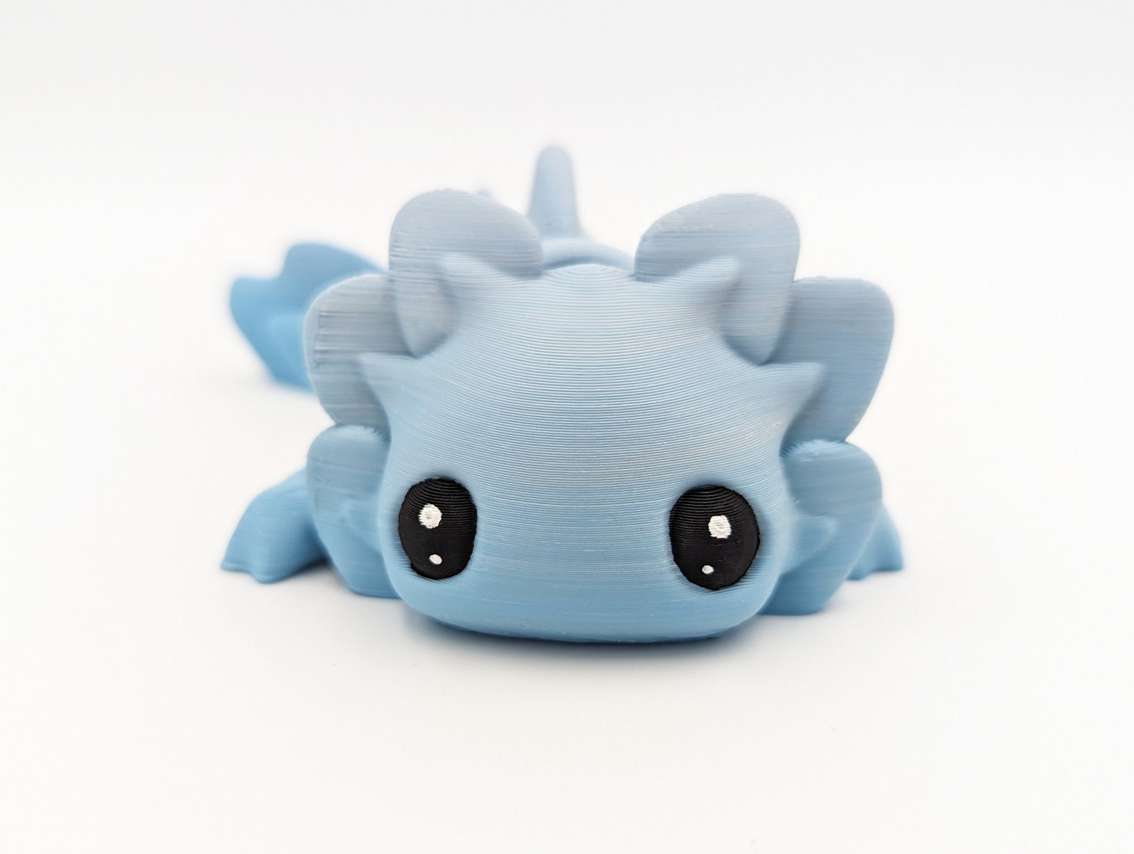 Axolotl Tadpole Flexi 3D Printed Toy Layers in Green - Etsy