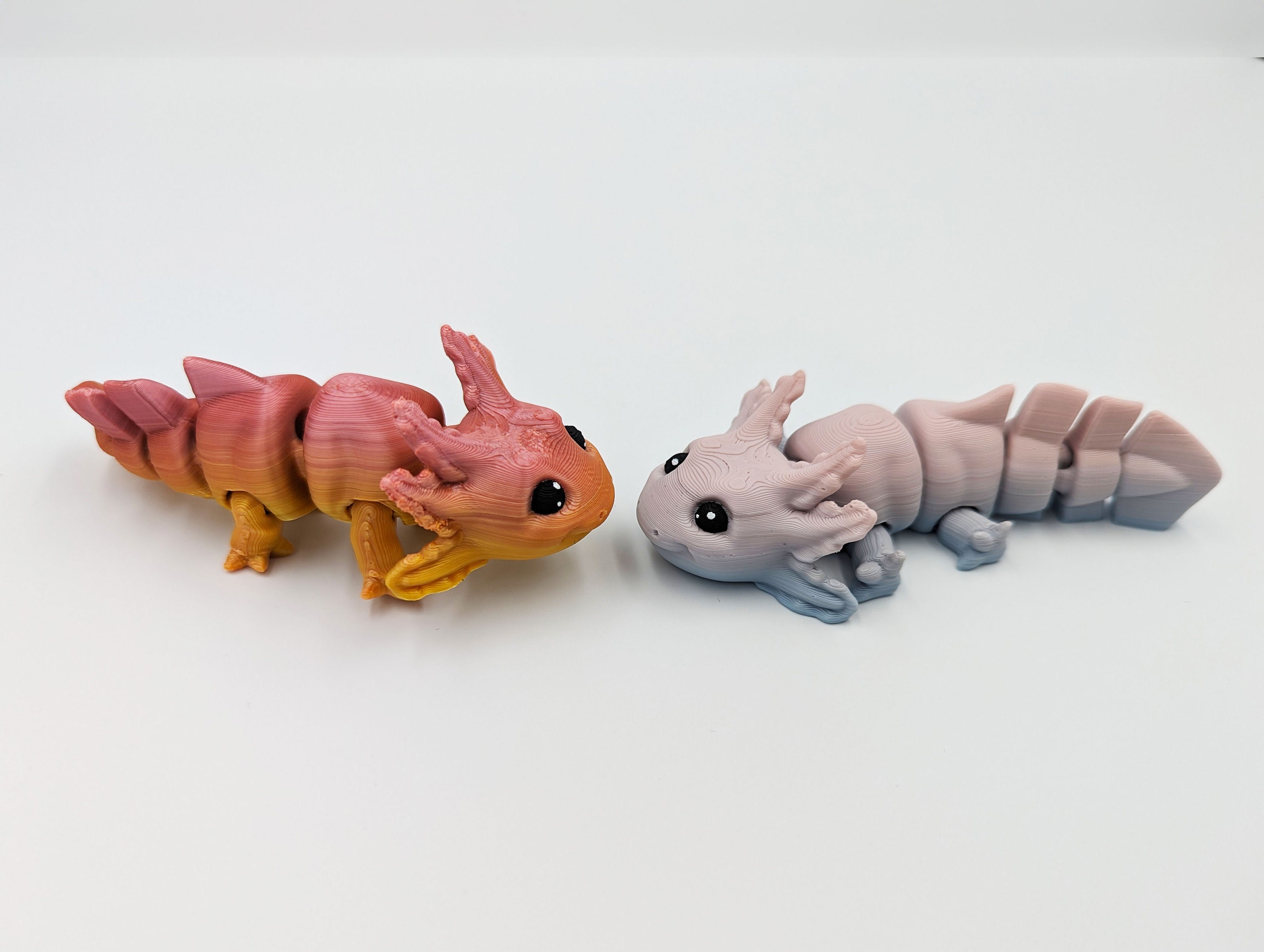 Mini Axolotl Flexi 3D Printed Toy Matmire Makes - Etsy
