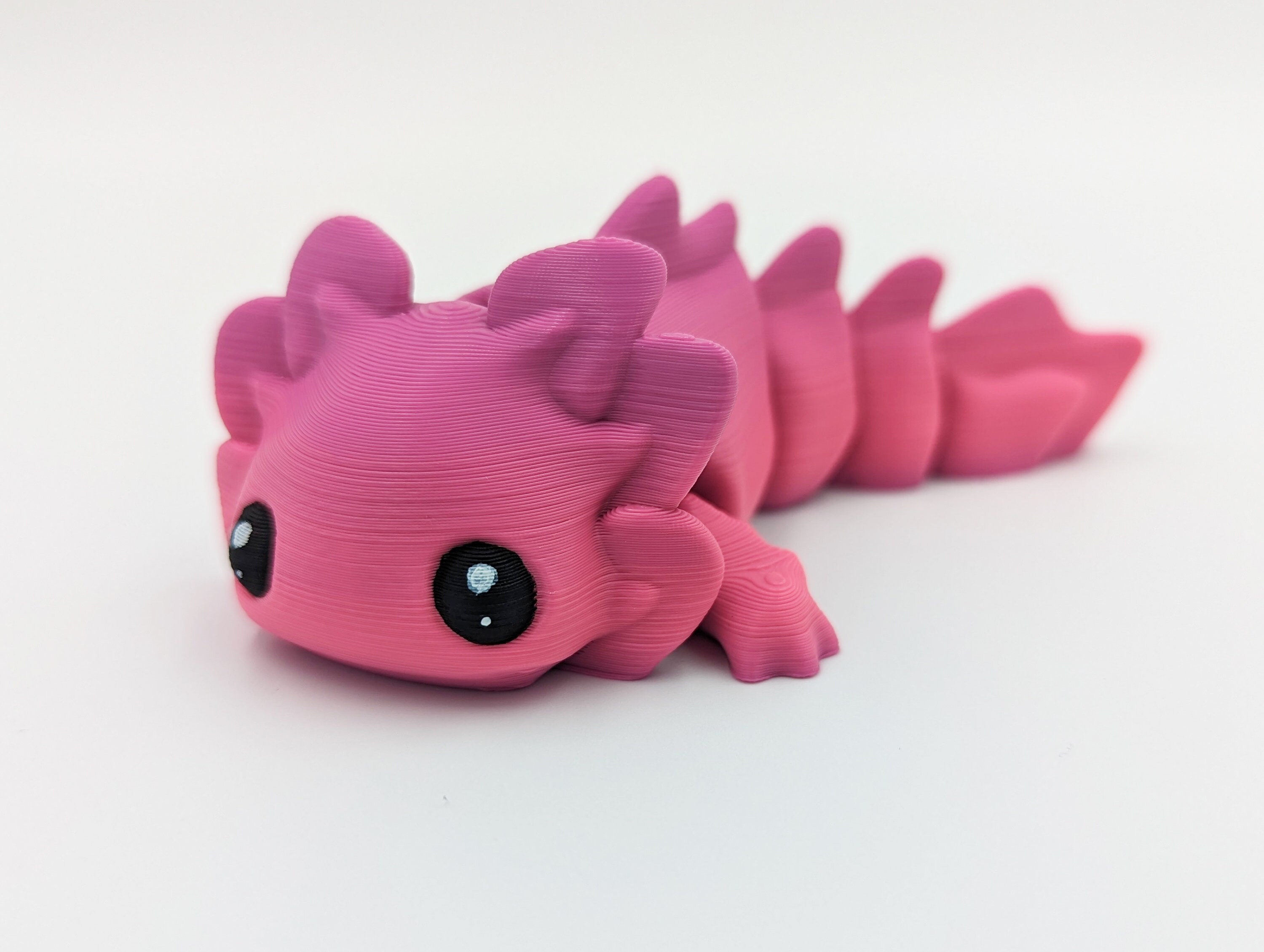 Axolotl Tadpole Flexi 3D Printed Toy Layers in Green - Etsy