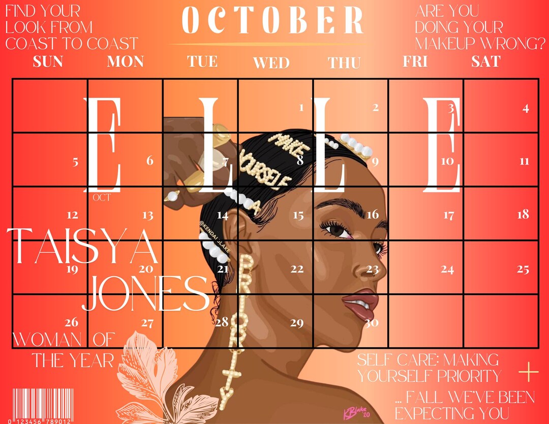 20252026 Desk Calendar Digital Print MELANIN MAGIC Edition Print on ...