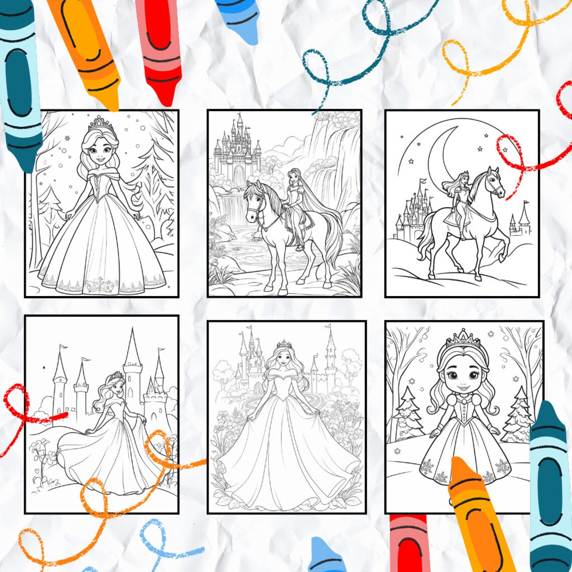 70 Princess Coloring Pages | Princess Coloring Sheet | Princess ...