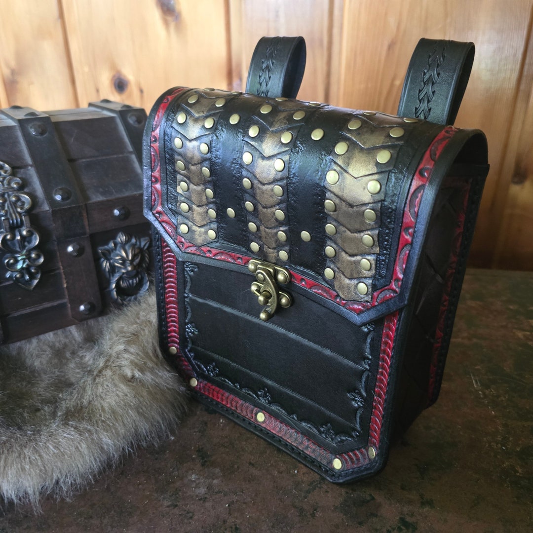 Witcher-inspired Leather Gryphon Pouch – Handcrafted Fantasy Belt Bag ...