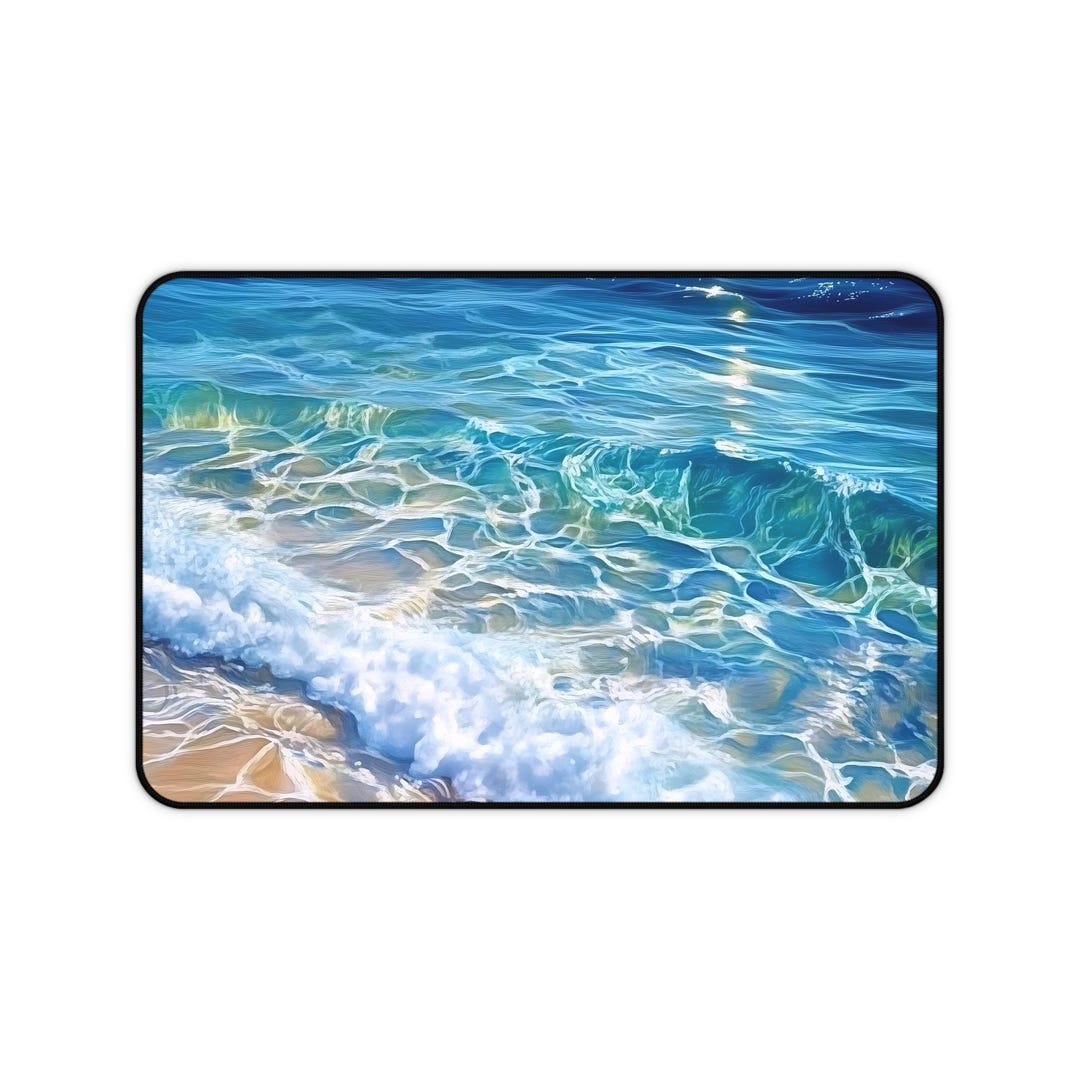 Ocean Desk Mat Ocean Water Desk Mat Clear Water Computer Mat Ocean ...
