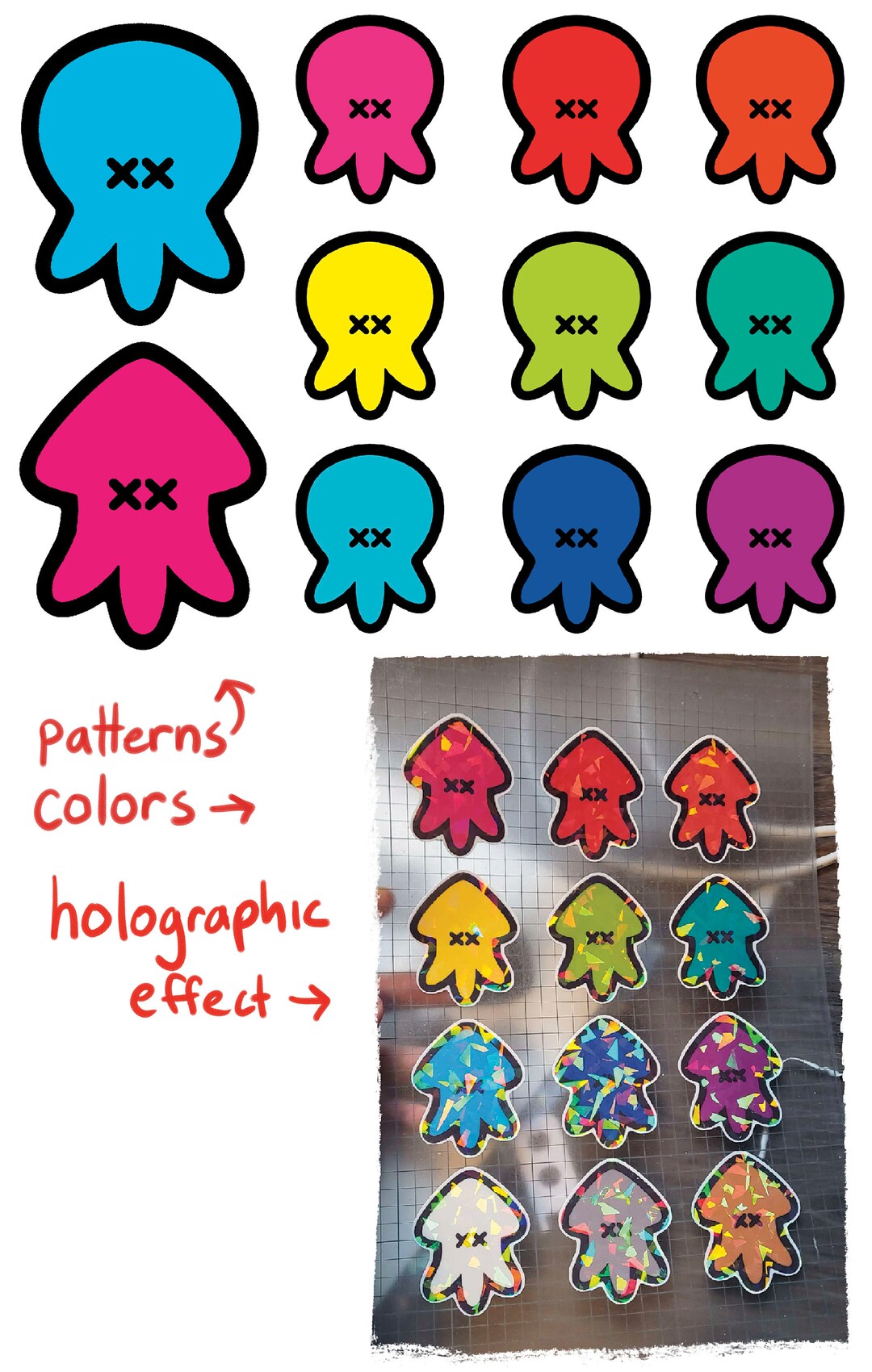 SPLATOON Inkling and Octoling Locker Stickers - Etsy
