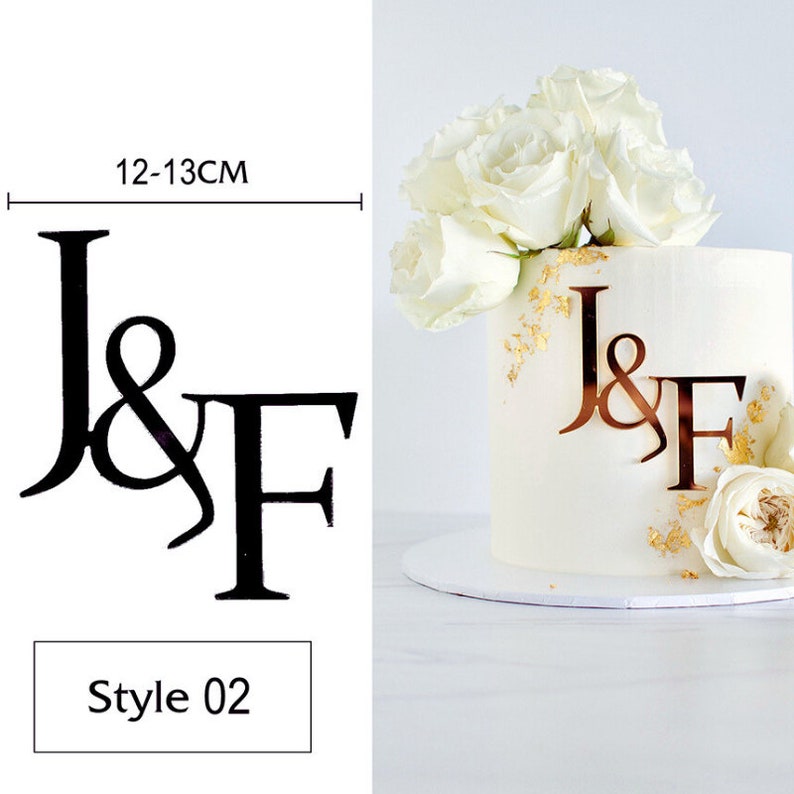 Personalised Acrylic Laser Cut Wedding Cake Topper - Etsy