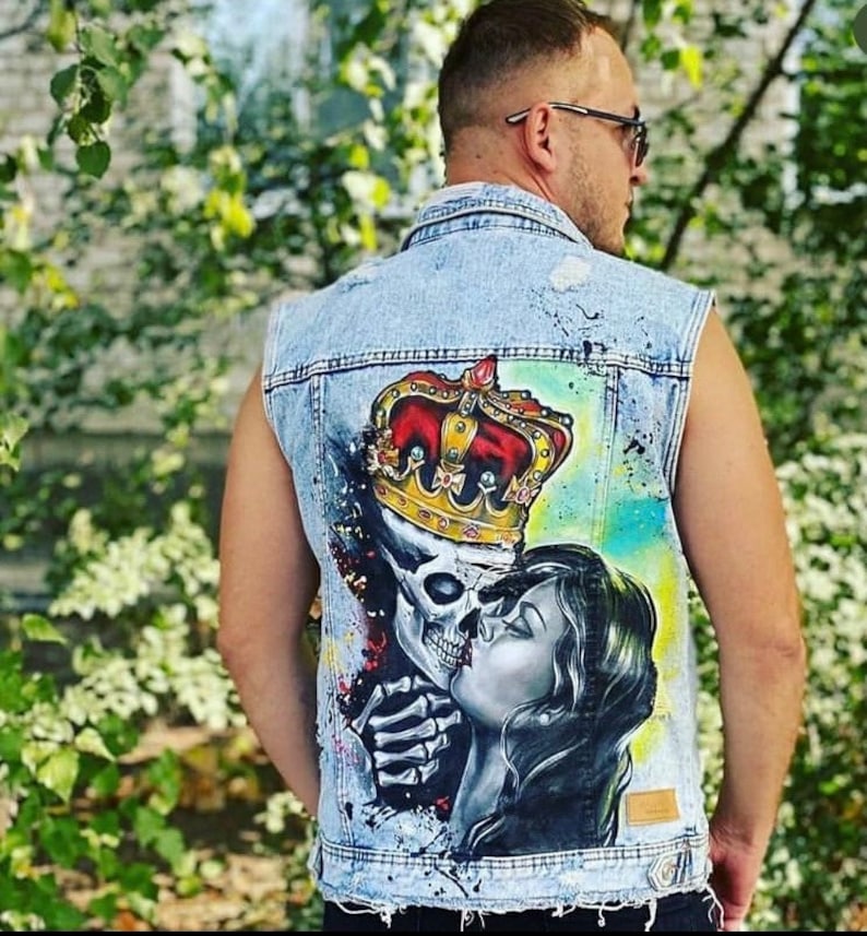 Custom Hand Made Painted Clothes.custom Jeans - Etsy