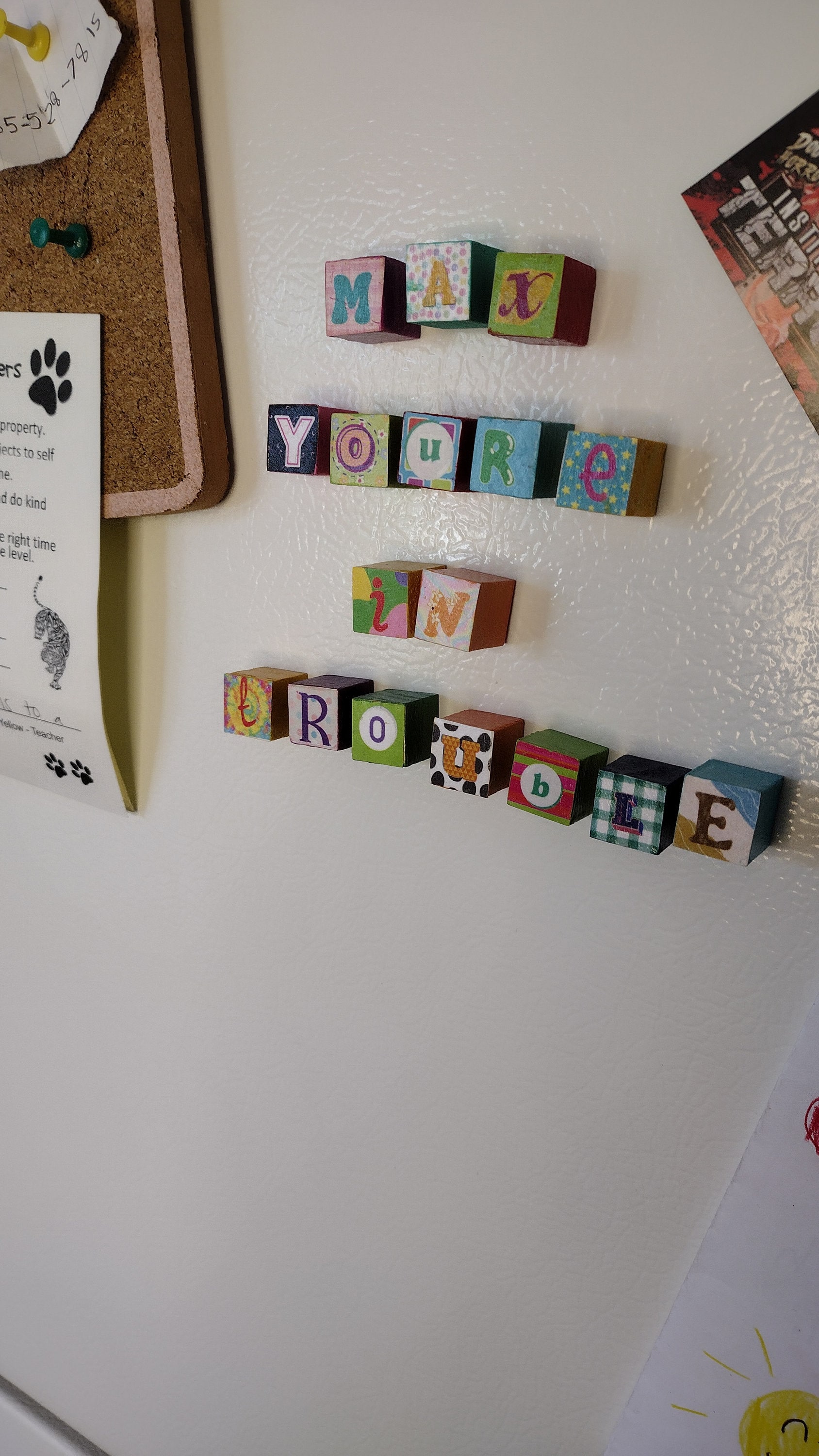 Alphabet Refrigerator Magnet Sets - Etsy