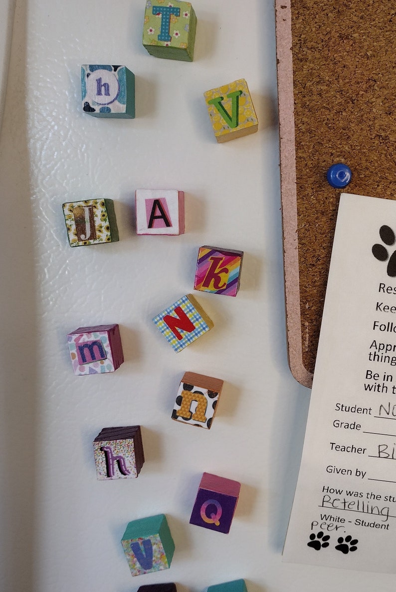 Alphabet Refrigerator Magnet Sets - Etsy
