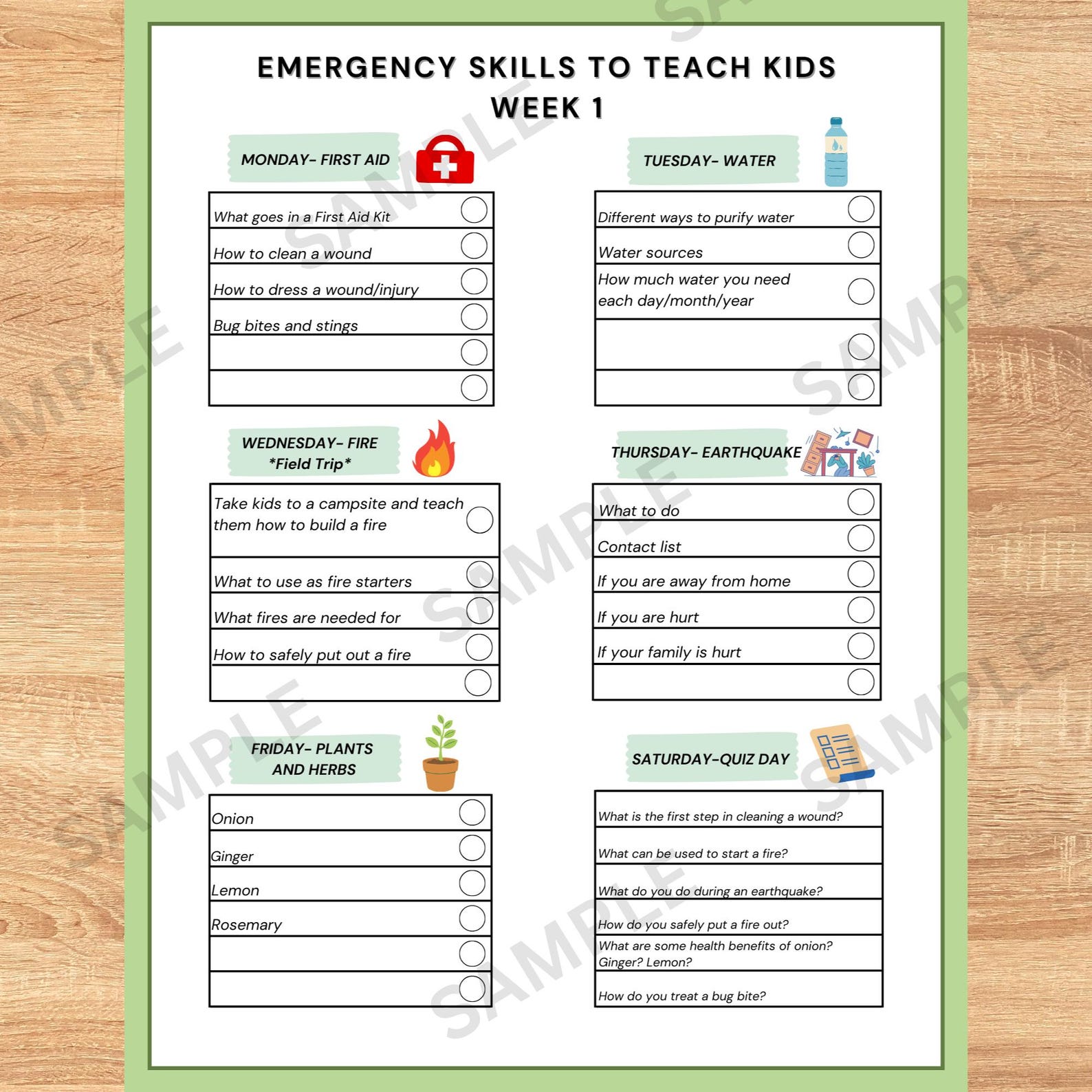 Emergency Skills to Teach Your Kids - Etsy