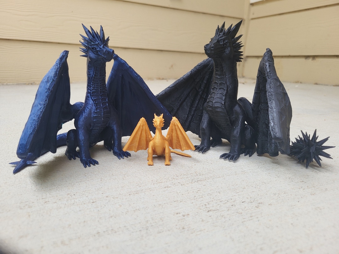 Realistic Fourth Wing Inspired 3D Printed Dragons - Etsy