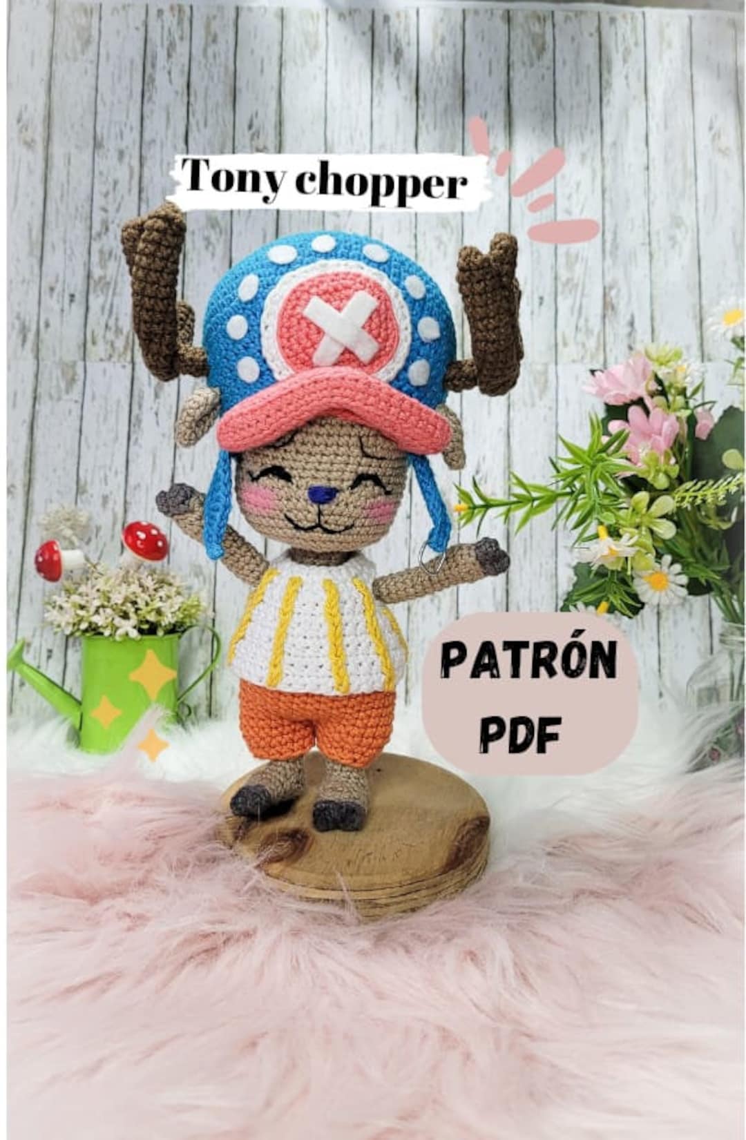 Digital Pattern Amigurumi Tony Tony Chopper English - Etsy