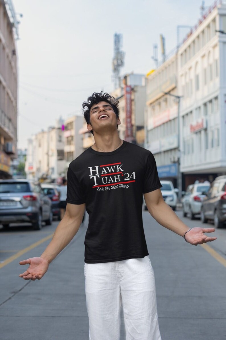 Hawk Tuah '24 Tee Tik Tok Viral Girl, Dad Gift, Funny T-shirt, Popular ...