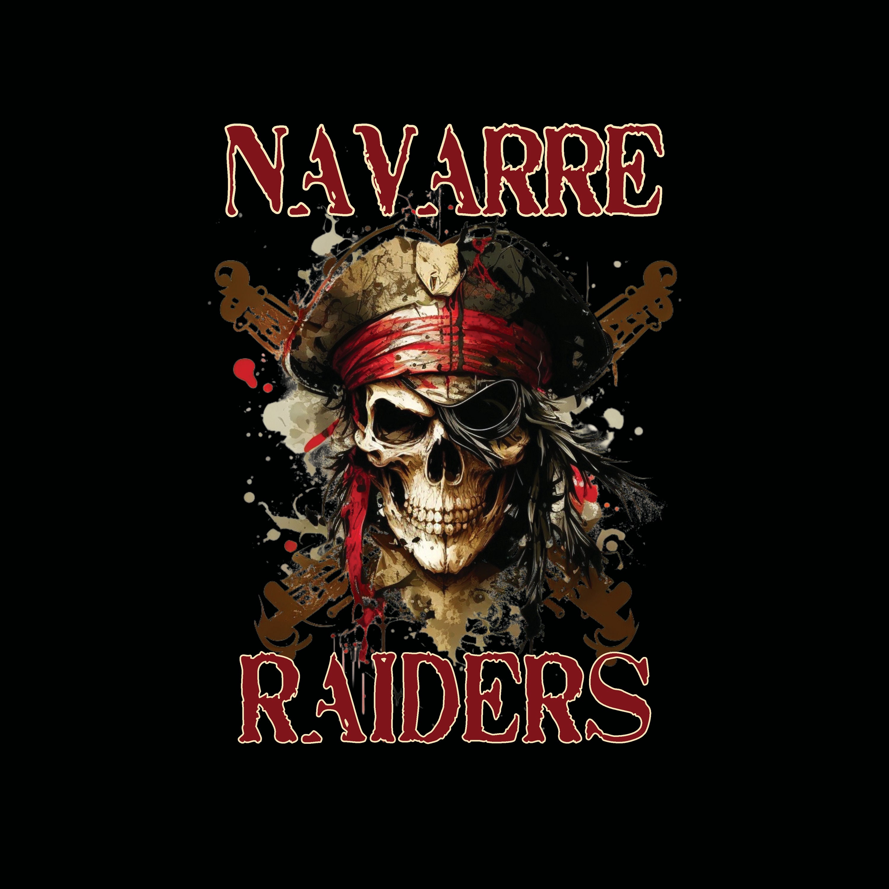 Raider Skull Tee, High School, Mascot Tee, Navarre Florida, School ...