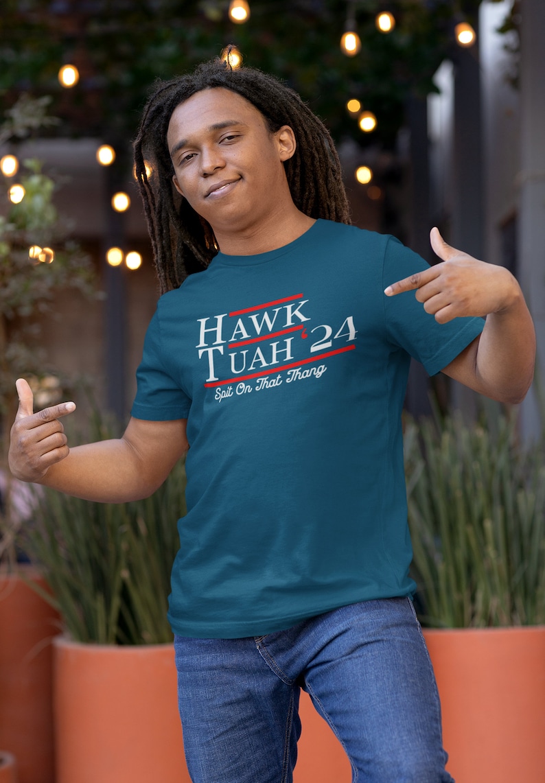Hawk Tuah '24 Tee Tik Tok Viral Girl, Dad Gift, Funny T-shirt, Popular ...