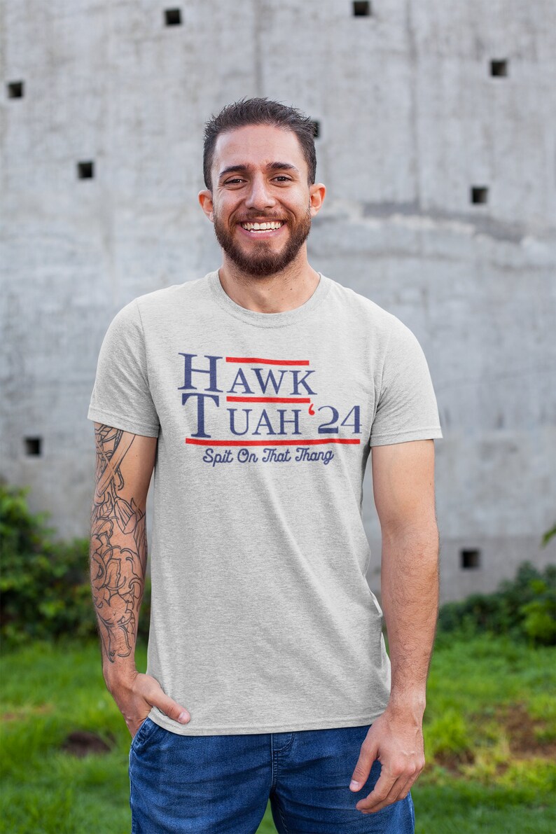 Hawk Tuah '24 Tee Tik Tok Viral Girl, Dad Gift, Funny T-shirt, Popular ...