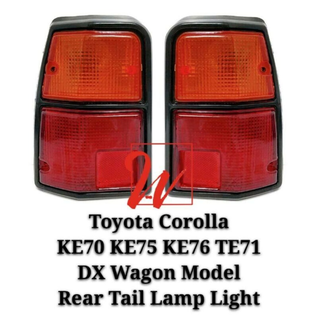 Toyota Corolla DX KE70 TE71 E72 Wagon Rear Body Tail Lamp Lights LH RH With Free Shipping - Etsy