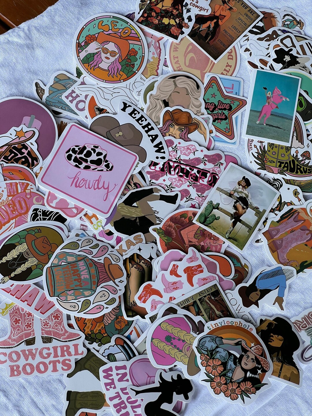 Cowgirl Era Stickers Country Aesthetic Versatile Stickers - Etsy