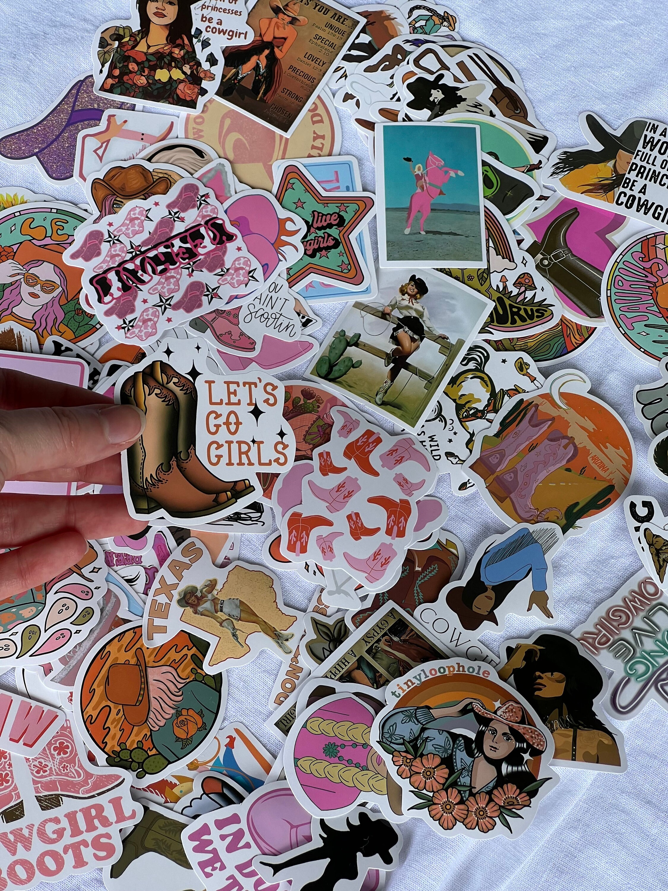 Cowgirl Era Stickers Country Aesthetic Versatile Stickers - Etsy