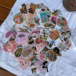Cowgirl Era Stickers Country Aesthetic Versatile Stickers - Etsy