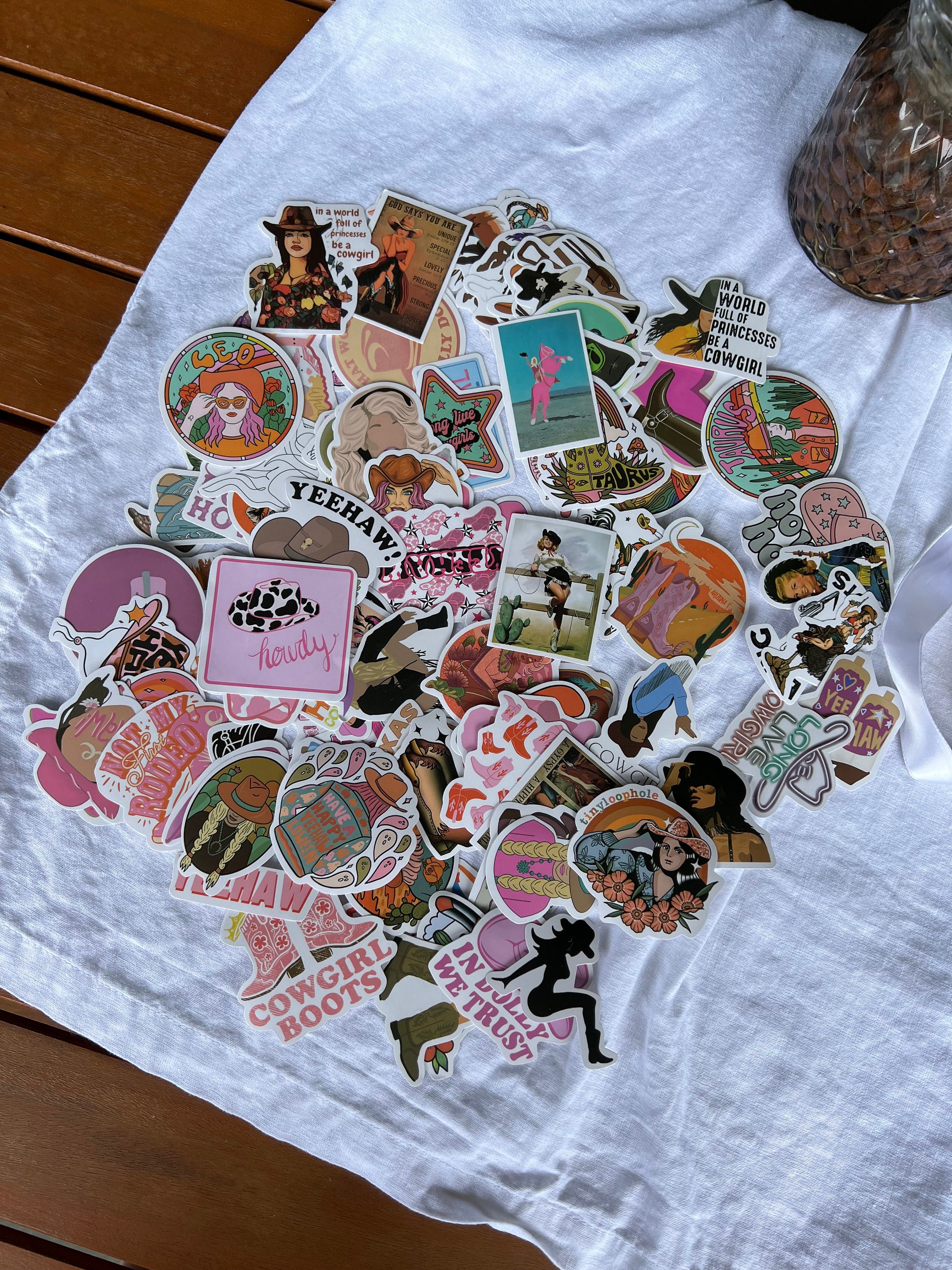 Cowgirl Era Stickers Country Aesthetic Versatile Stickers - Etsy