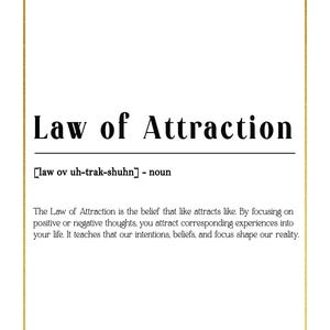 Manifestation Wall Art Bundle | 8 Printable Affirmation Posters ...