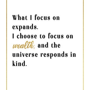 Manifestation Wall Art Bundle | 8 Printable Affirmation Posters ...