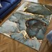 Green Marble Rug,green and Gold Marble Rug, Luxury Marble Rugs, Marble ...