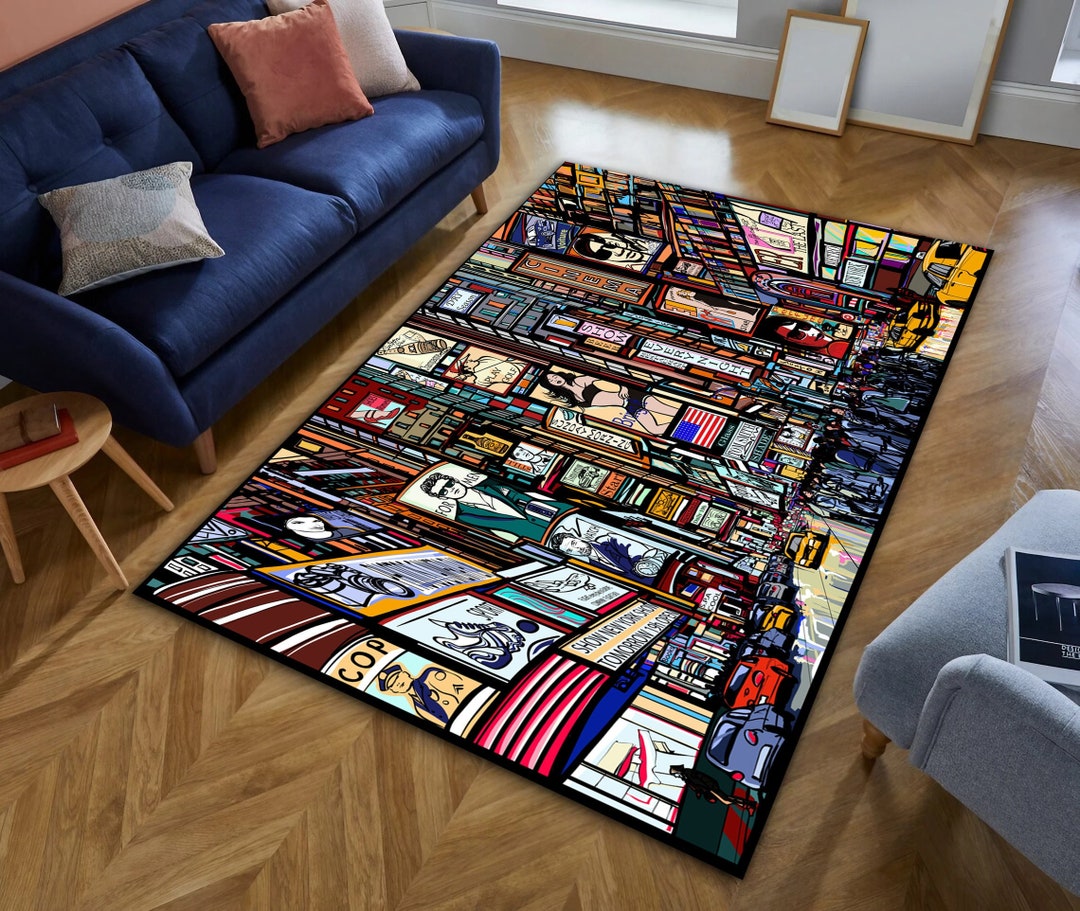 Newyork,city,modern Art,times Square Rug,times Square, Theme Newyork ...