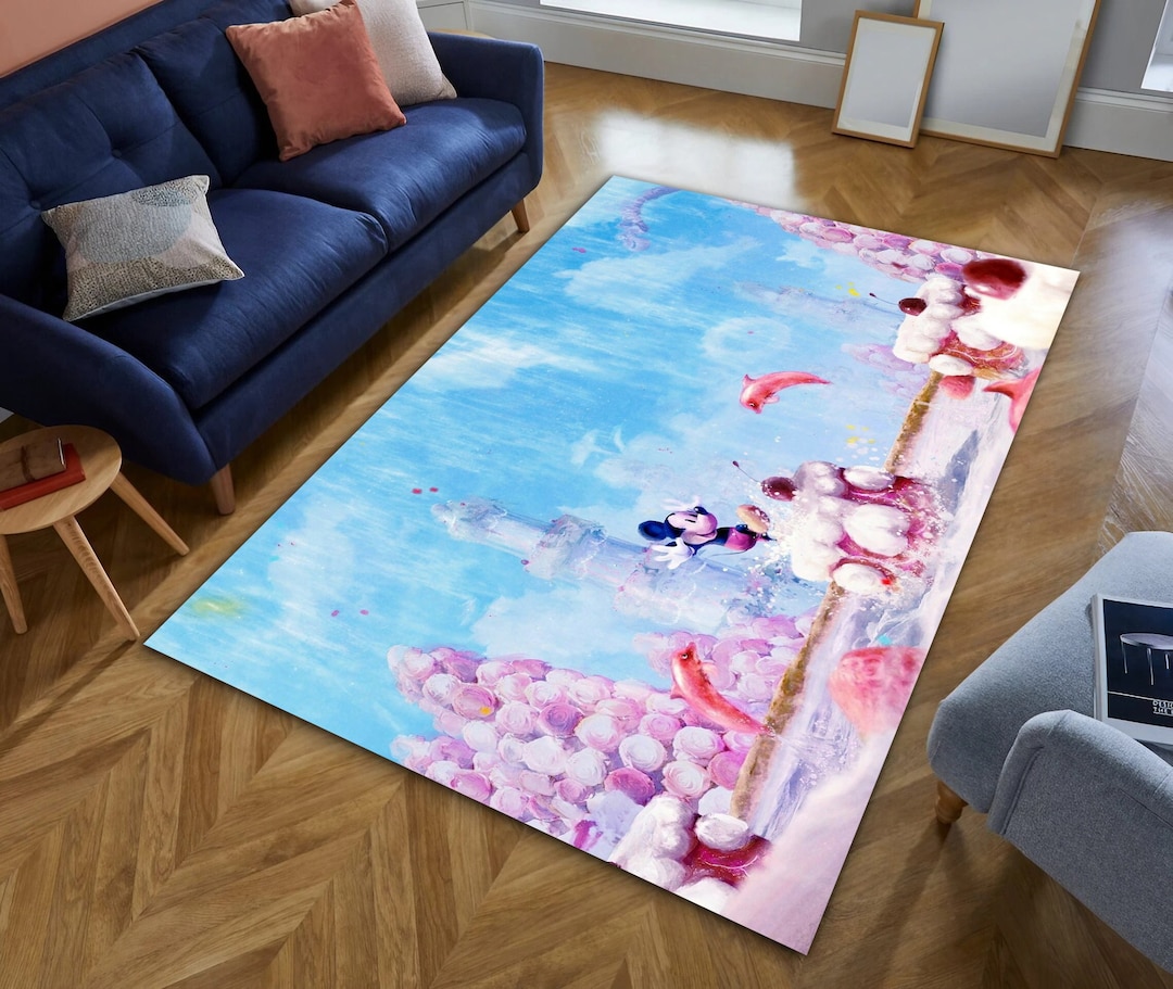 Mickey Mouse Rug,minnie Mouse Rug,mickey Mouse Cherry Cake,cute Rug ...