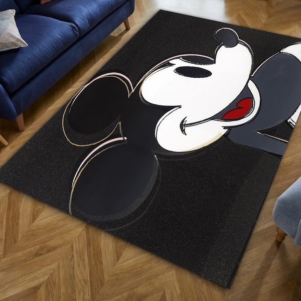 Mickey Mouse Rug - Etsy