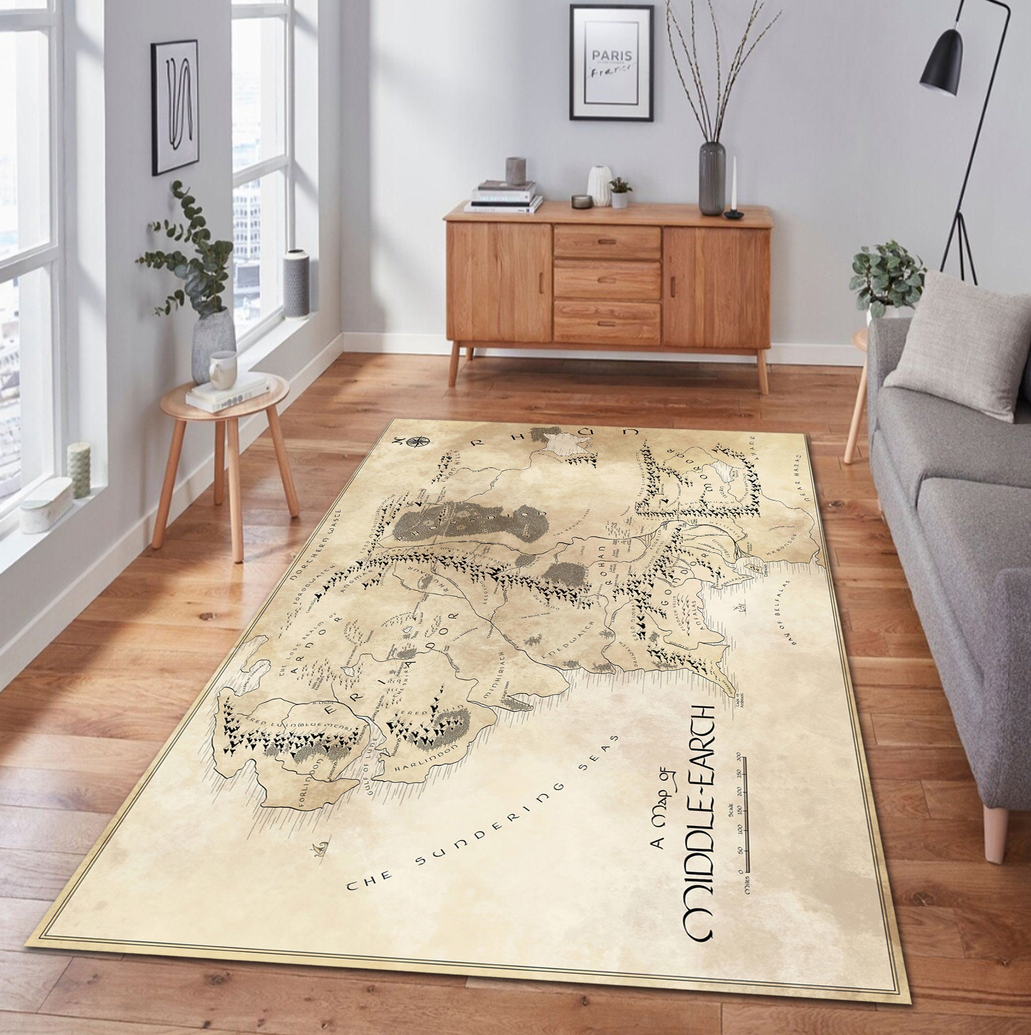 Middle Earth Map,middle Earth Rug,lord of the Rings,movie Map, Middle ...