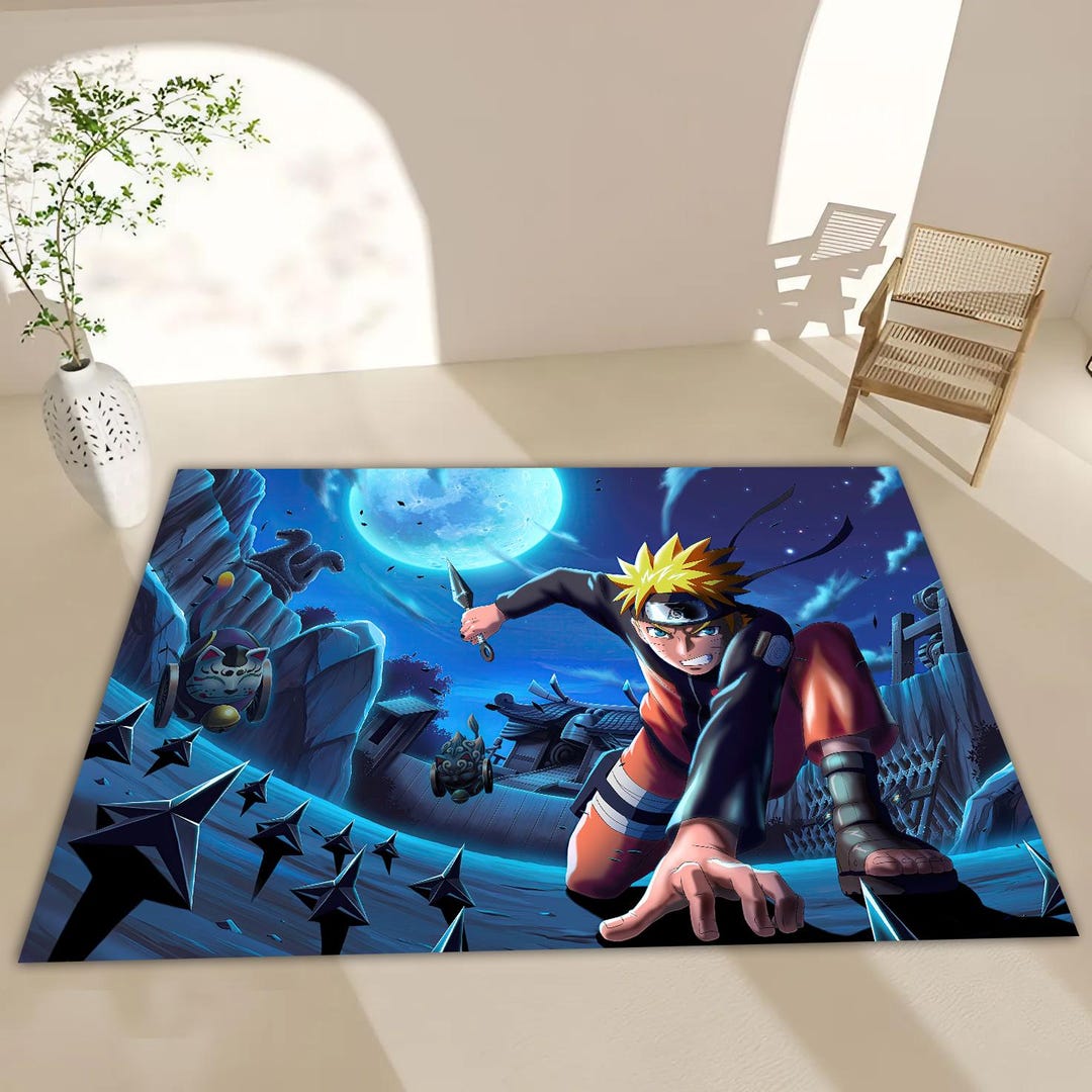 Anime Art Rug, Anime Character Rug, Manga Rug, Anime Area Rug, Anime ...