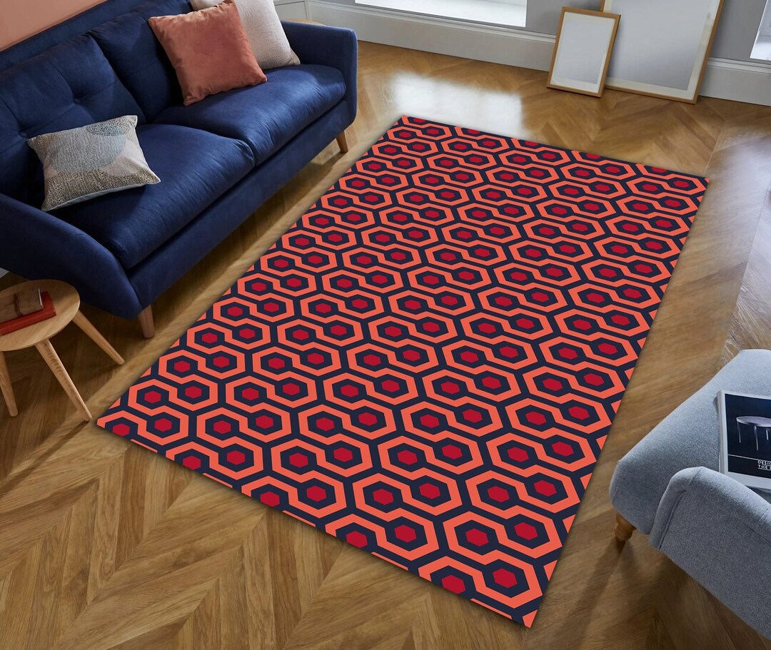 Hotel Area Rug,abstract Hexagon Figure Rug,the Shining Overlook Hotel ...