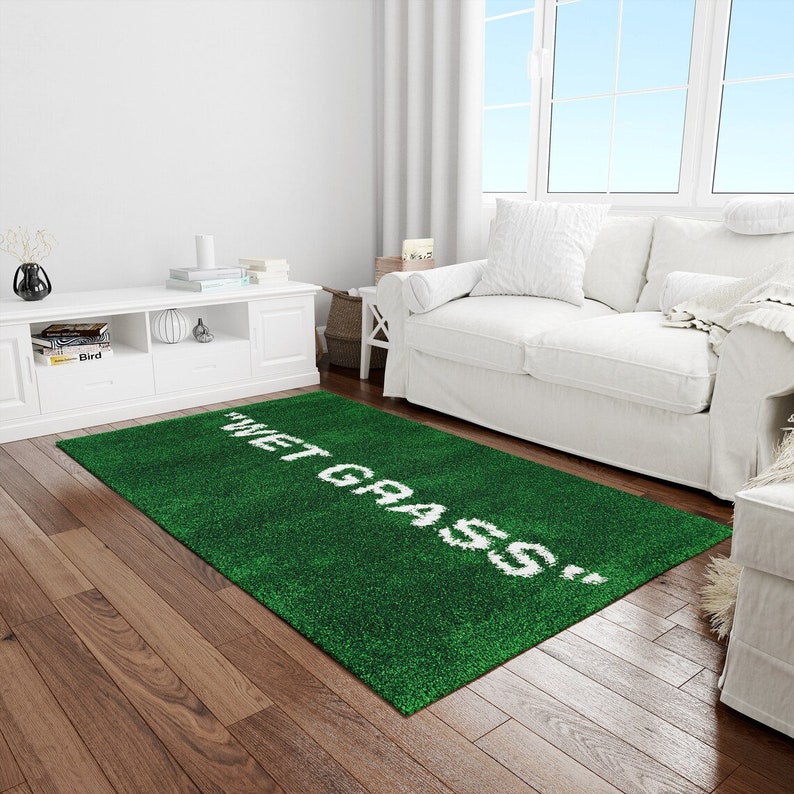 Wet Grass, Wet Grass Rug, Green Rug,aesthetic Rug, Pattern Rug,area Rug ...