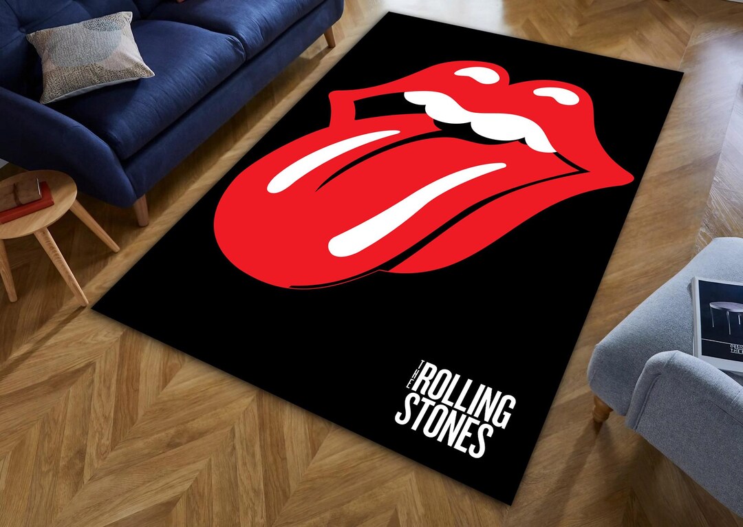 Pop Art Matte,red Tongue Lips Pattern Rug,red Lips Rug,abstract Matte ...