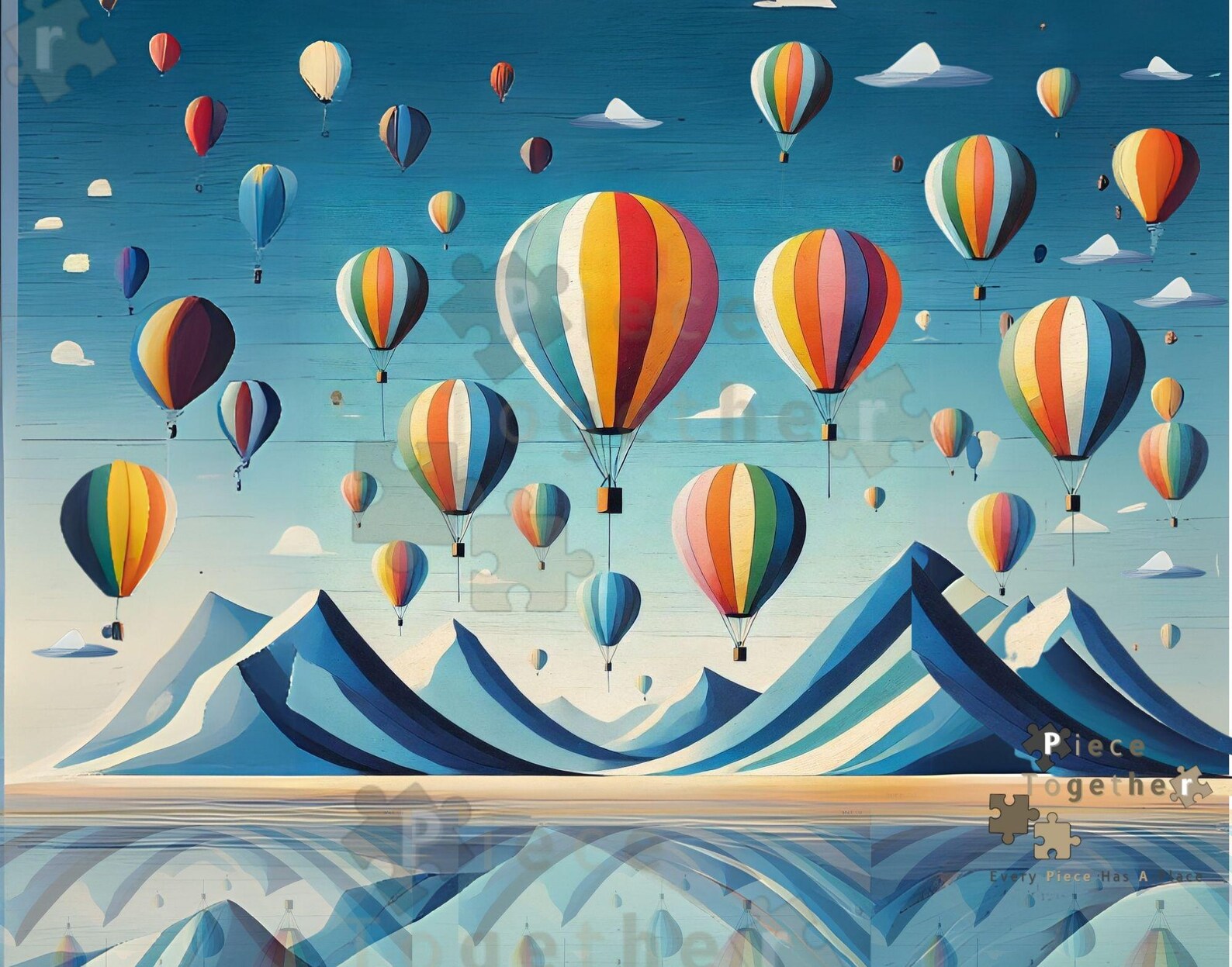 500 Piece Jigsaw Puzzle, Hot Air Balloon Puzzle, Balloon Jigsaw Puzzle ...