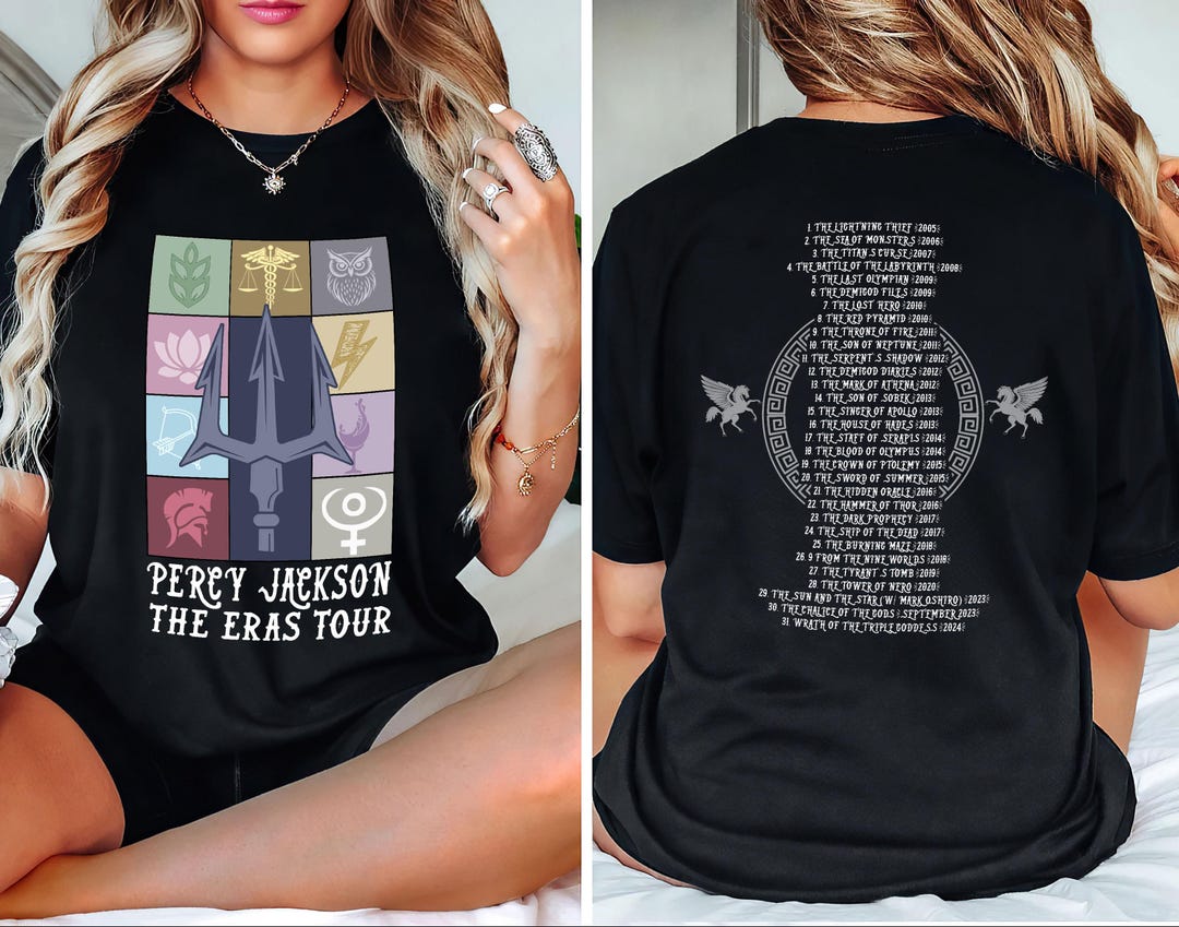 2 Sided Percy Jackson and the Olympians Shirt, Greek Mythology Shirt ...