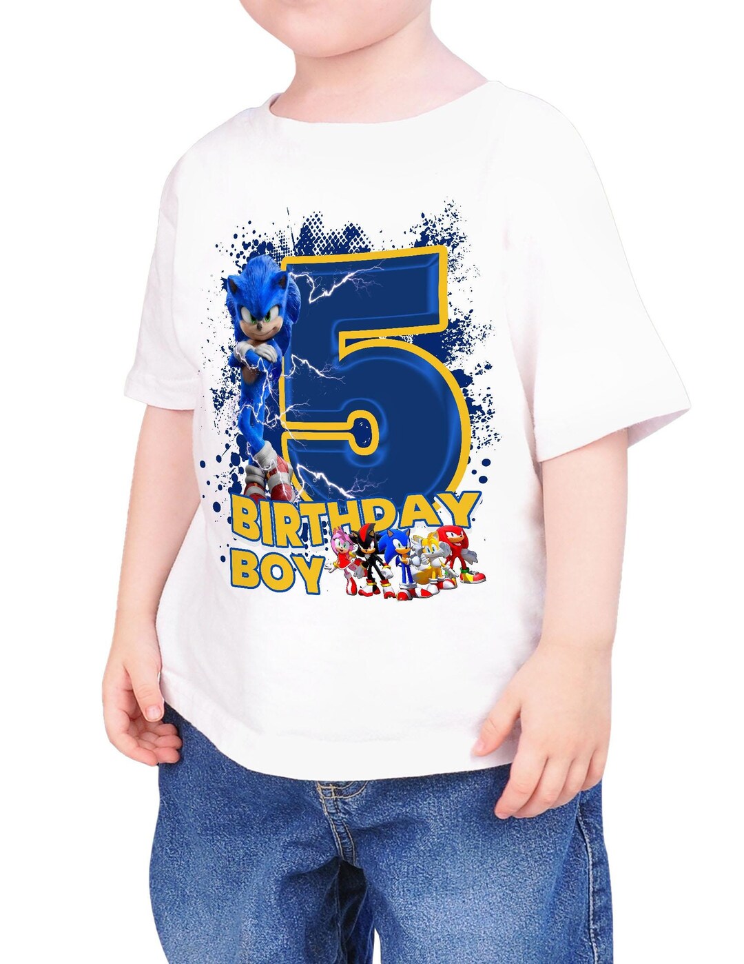 Custom Sonic Birthday Shirt, Family Matching Birthday Shirts, Sonic ...