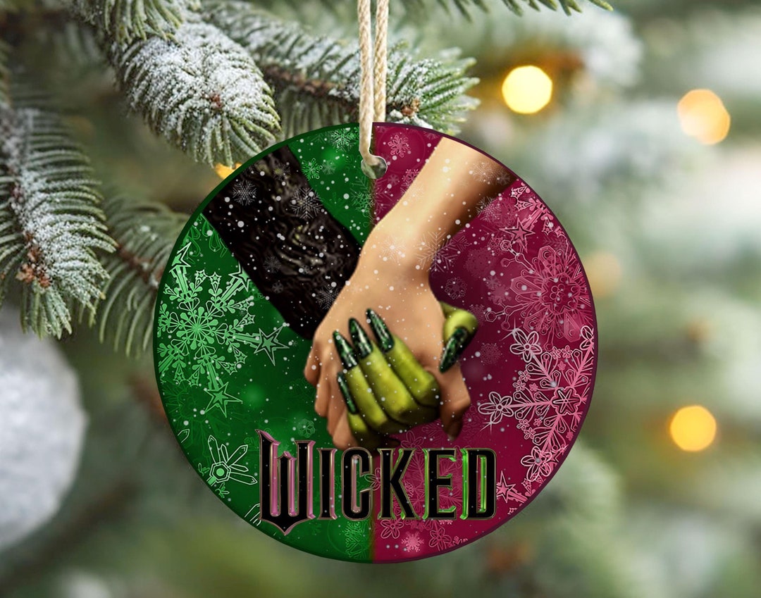 Wicked Movie Ceramic Ornament, Christmas Tree Decoration, Holiday Gift ...