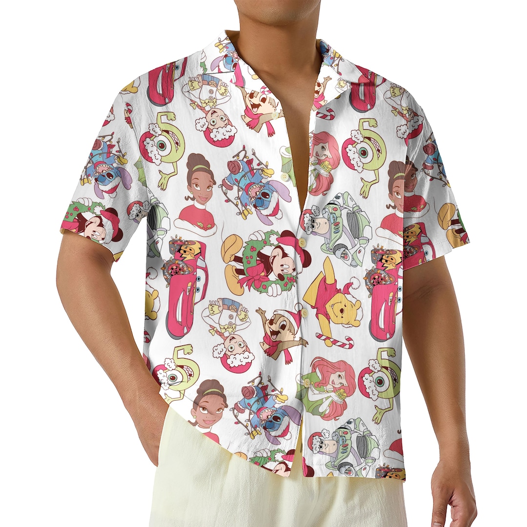 Disney Family Christmas Hawaiian Shirt, Family Christmas Matching ...