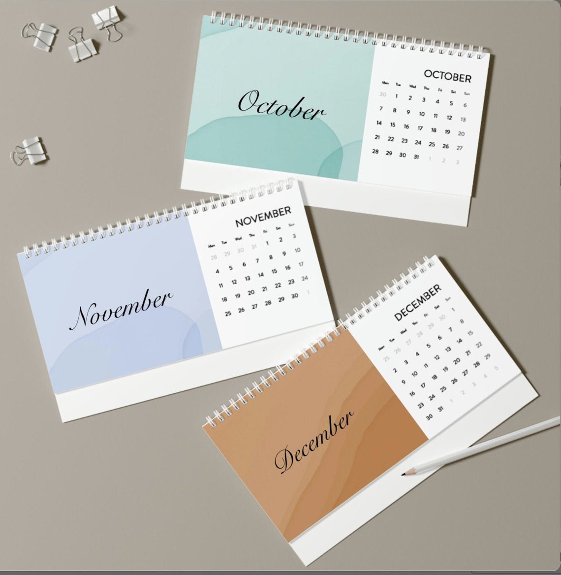 2024 Calendar Pastel Aesthetic - Etsy