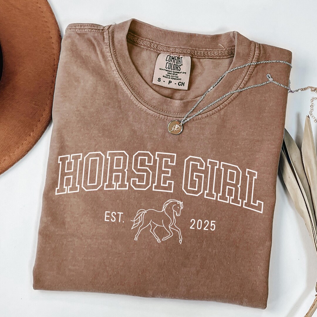 Custom Horse Girl Est Shirt, Personalized Horse Girl Tshirt, Horse Girl ...