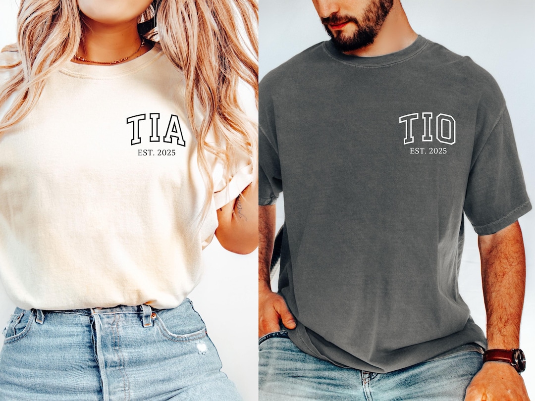 Custom Tia Tio Shirt, Custom Tia Tio Gift, Personalized Tia Tio Gift ...