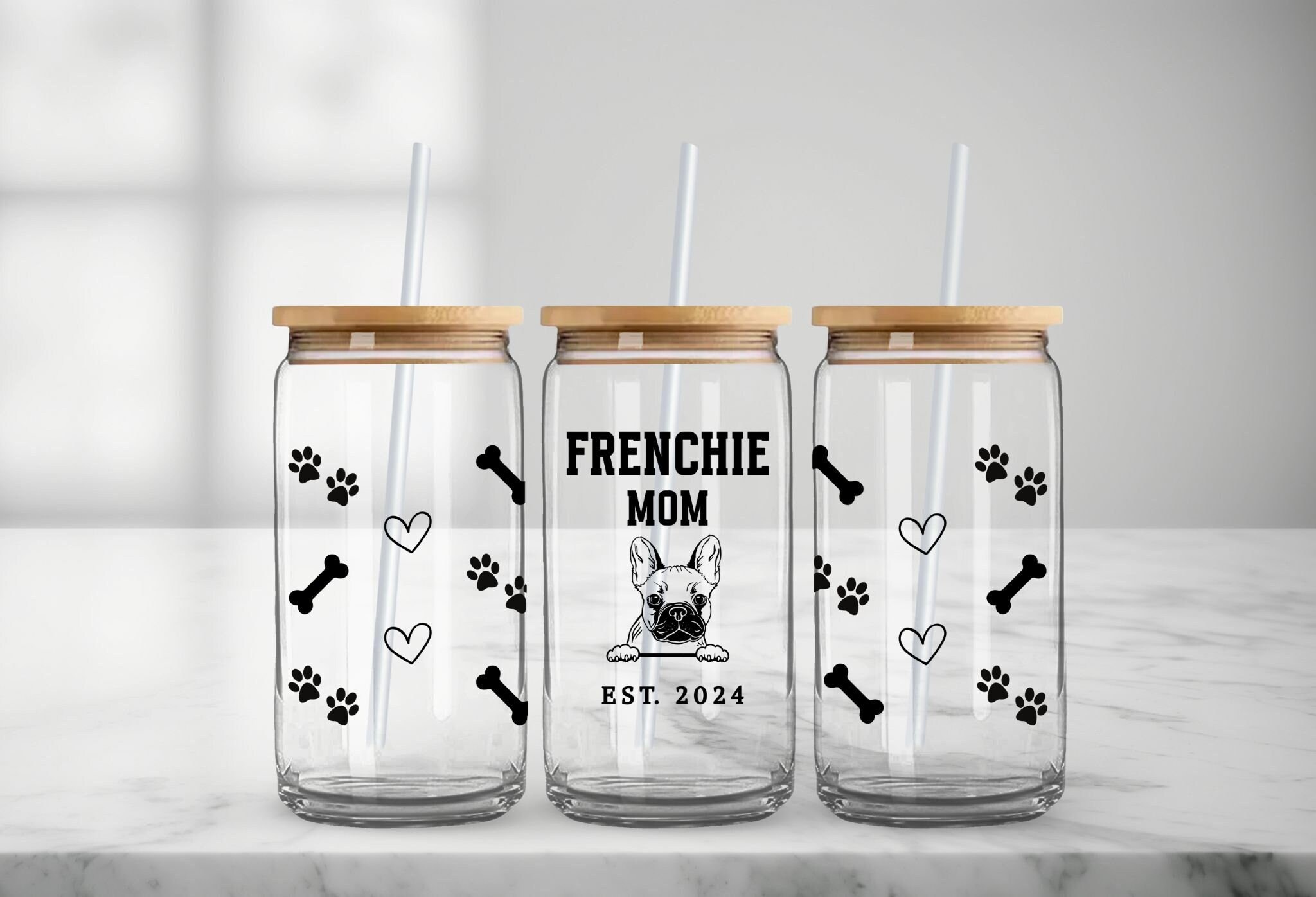 Custom Frenchie Mom Sipper, Custom Frenchie Mug, Personalized Frenchie ...