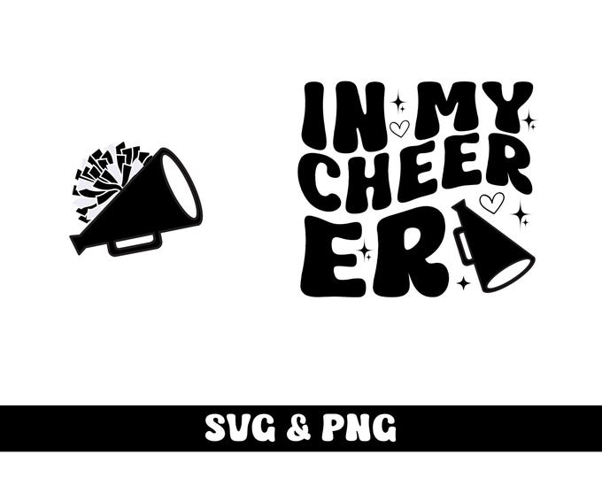 In My Cheerleader Era Svg Bundle, Cheerleader Png, Cheerleading Svg, in ...